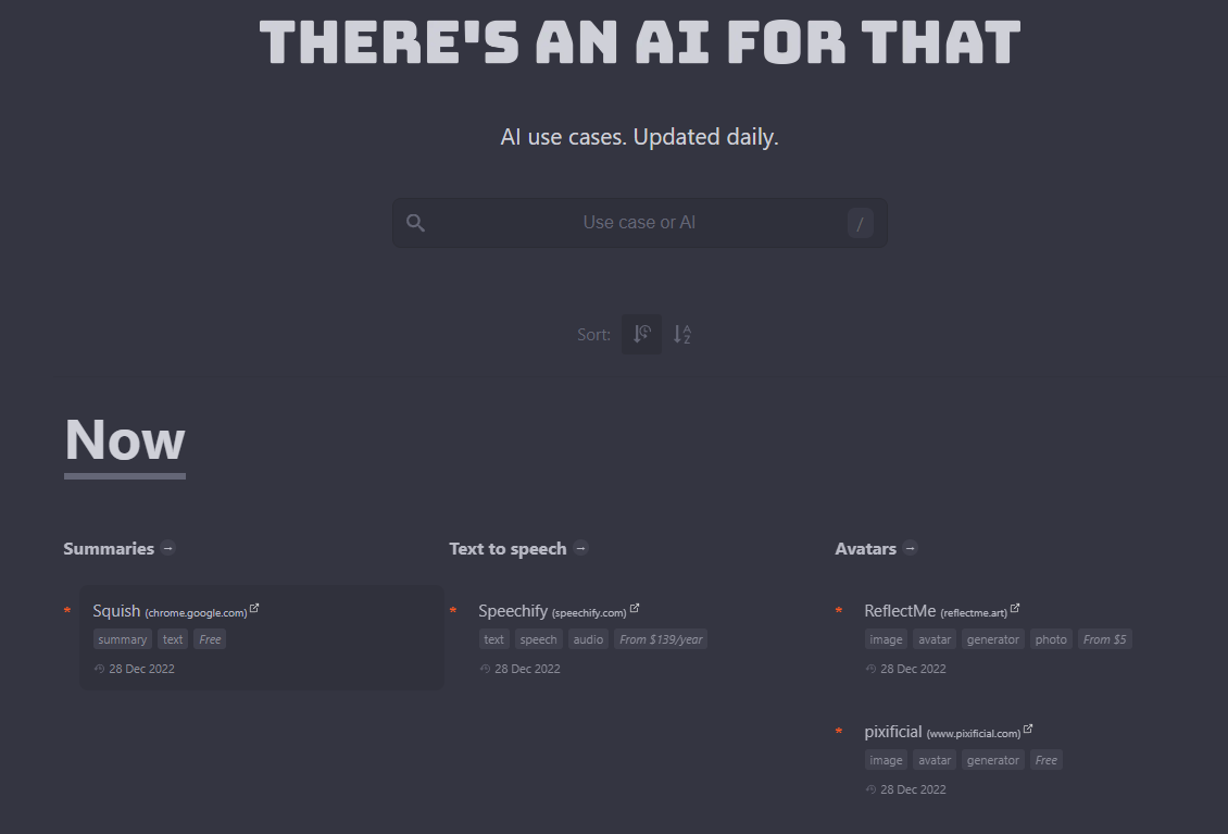 There's An AI For That ToolAI The world's most complete and ... There's An AI For That ToolAI The world's most complete and ...
