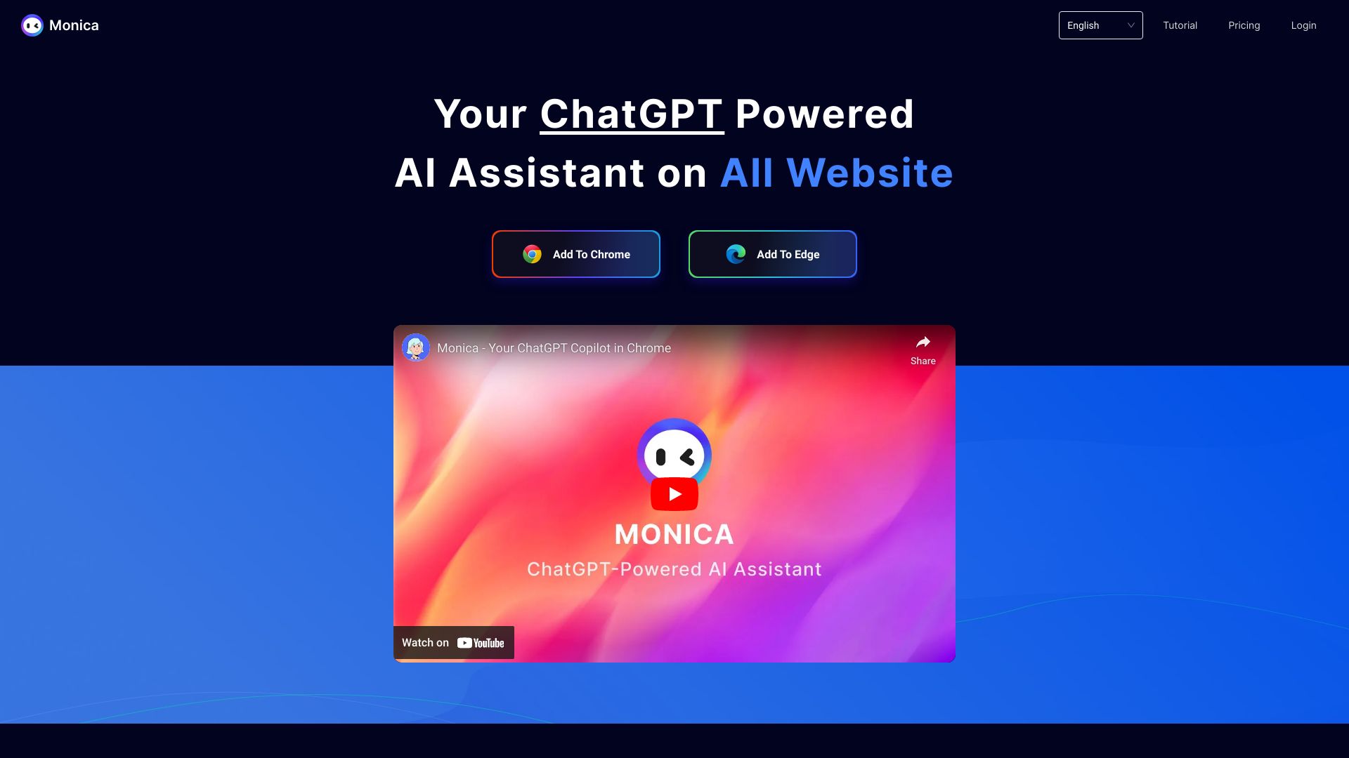 Monica AI - Monica 是一款由 ChatGPT API 提供支持的 chr... - ToolAI.io